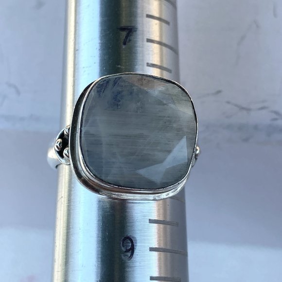 Vintage | Jewelry | Vintage Milky Quartz Gem In Bezel Sterling Silver ...